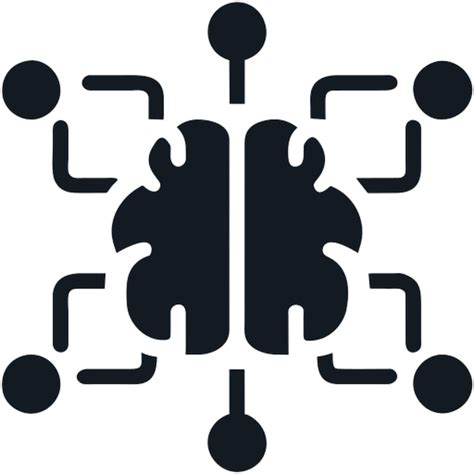 Premium Vector Brain Tech Icon Pictogram