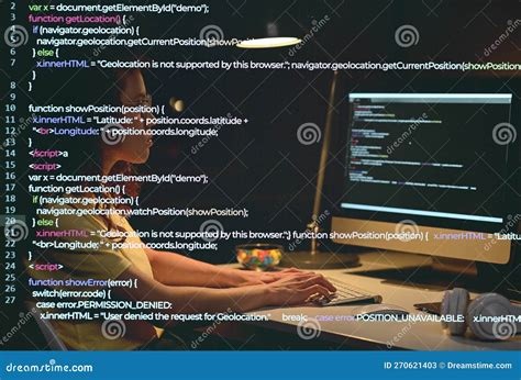 Programmer Typing Security Codes On Computer Stock Image Image Of Workplace Html 270621403