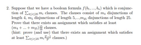 Solved Suppose That We Have A Boolean Formula F B Bn Chegg