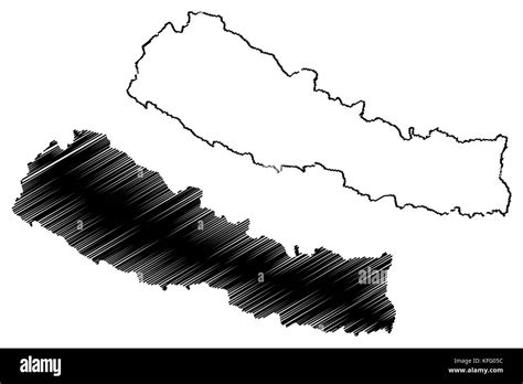 Nepal Map Stock Photos Nepal Map Stock Images Alamy