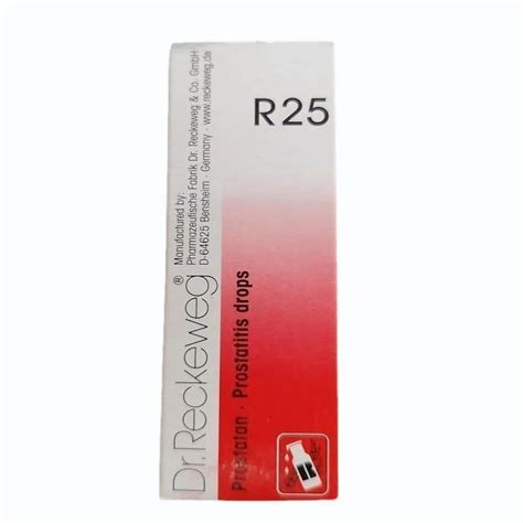 R25 Prostatan Prostatitis Homoeopathic Drops Prescription Packaging