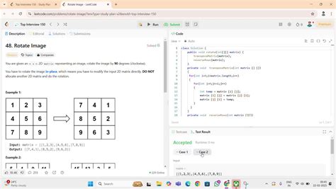 Dsa Rotate Image By Using Of Matrix Time Complexity Onn Space Gummudu Bhargava Raju