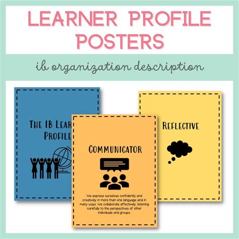 Ib Pyp Classroom Posters Ib Learner Profile Posters Learner Profile Attributes Etsy