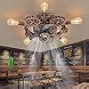 Hueoczw 20 Retro Industrial Steampunk Ceiling Fans With