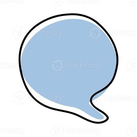 Blue Blank Bubble Text 66198294 Png