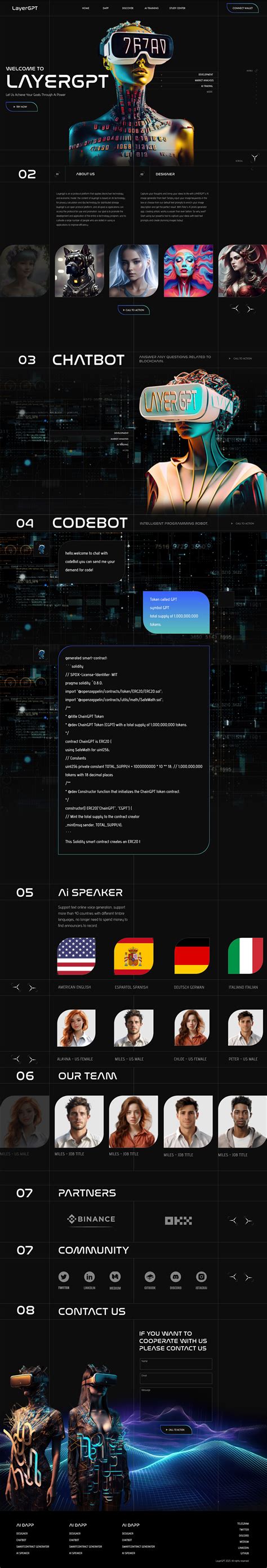 Layer GPT Web Ui Landing Page Design On Behance