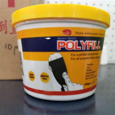 Easy Fix Polyfill Wall Putty Filler 05kg 白补泥 Lazada