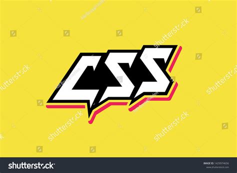 Css Sticker Illustration Vector Print Stock Vector Royalty Free Shutterstock
