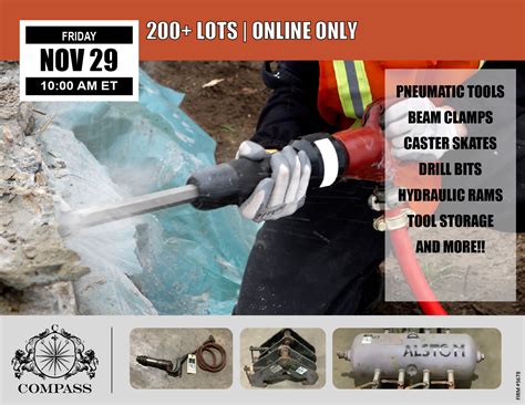 Pneumatic And Hydraulic Tools Compass Auctions And Real Estate