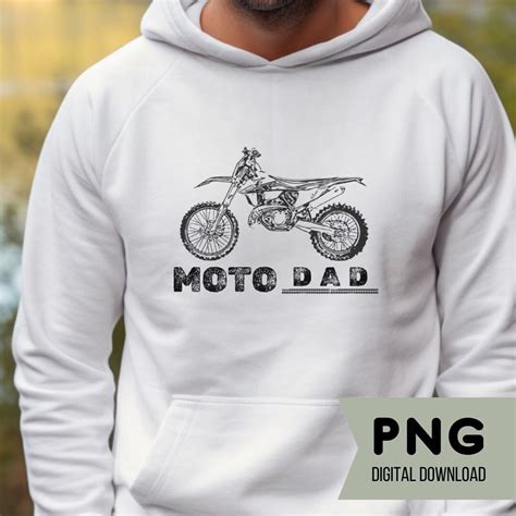 Moto Dad Png Dirt Bike Sublimation Png Motorbike Dad Tshirt Design Dirt