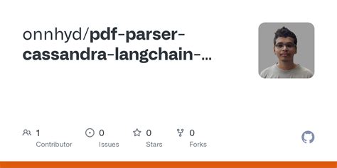 Github Onnhydpdf Parser Cassandra Langchain Openai Vector Search