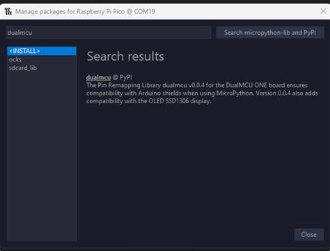 Dualmcu Library Micropython — Dualmcu One Development Board 001 Documentation
