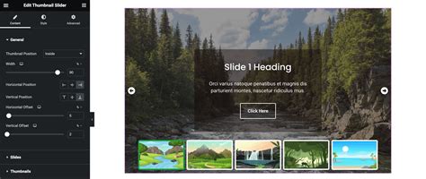 Create An Interactive Thumbnail Slider In Elementor