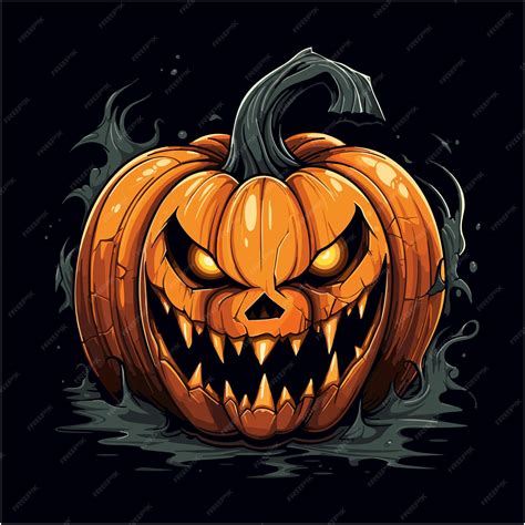 Scary Pumpkin Drawing