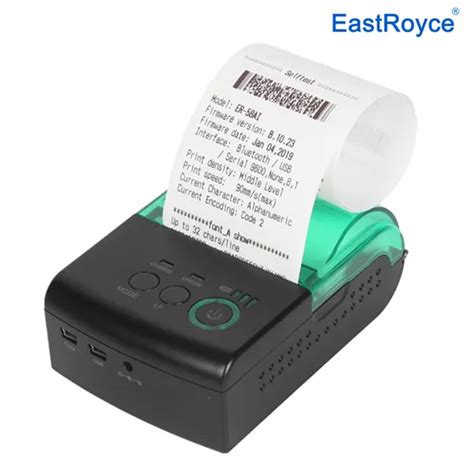Mini 58mm Portable Small Receipt Thermal Mobile Bill Pos Invoice Printer Mini Invoice Printer