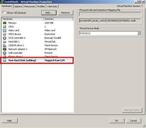 How To Add Local Storage Eg A Sata Disk As A Raw Disk Mapping Rdm