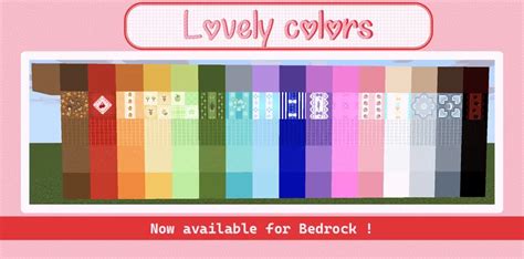Lovely Colors BEDROCK PORT Minecraft Texture Pack