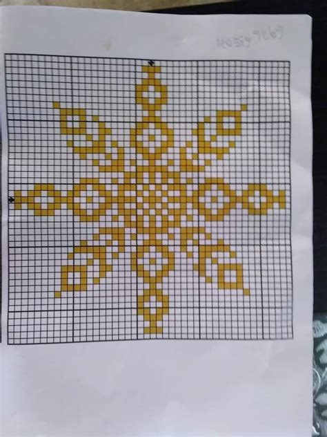 Christmas Cross Stitch Snowflake Pattern