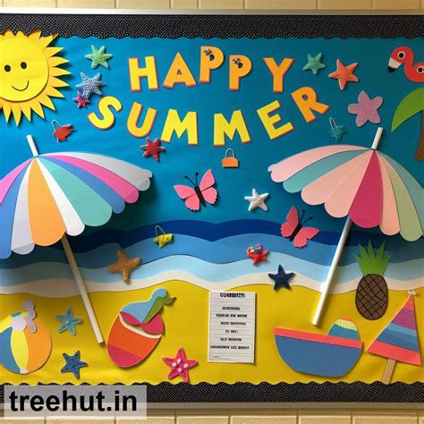 Beach Umbrella Summer Bulletin Board Ideas School Bulletin Board Ideas