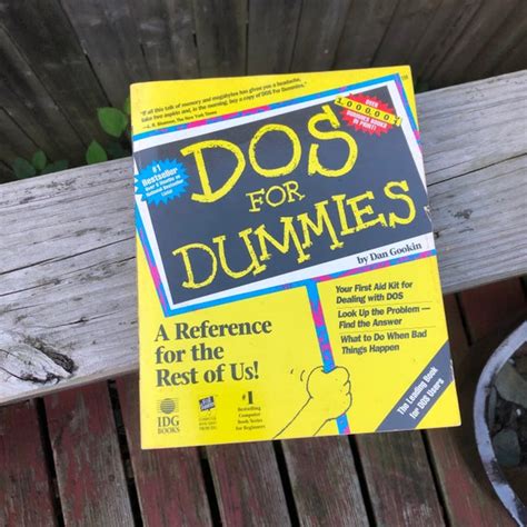 Dos For Dummies By Dan Gookin 1991 Great Condition Etsy Uk