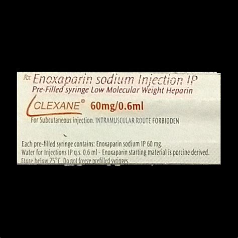 Clexane 60mg Injection Price Uses Side Effect Composition And Generic Alternatives Medkart