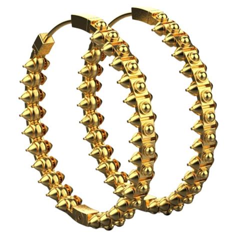 Serendipity Hoop Xl Earrings 18k Gold For Sale At 1stdibs