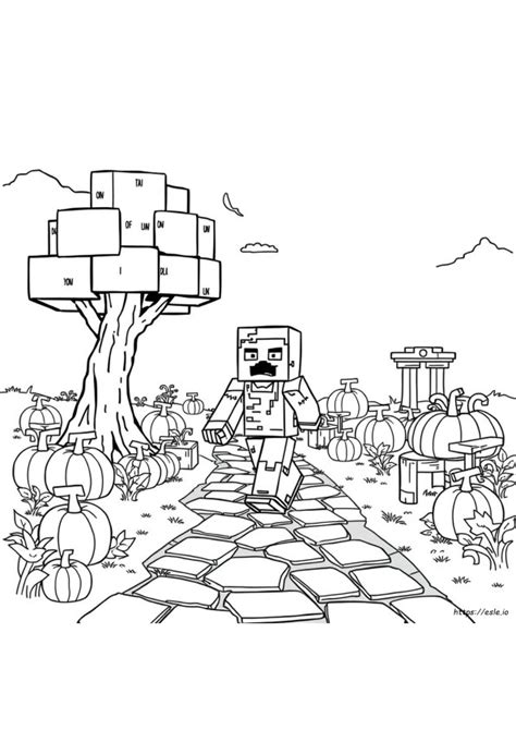 Minecraft Mob Gambar Mewarnai