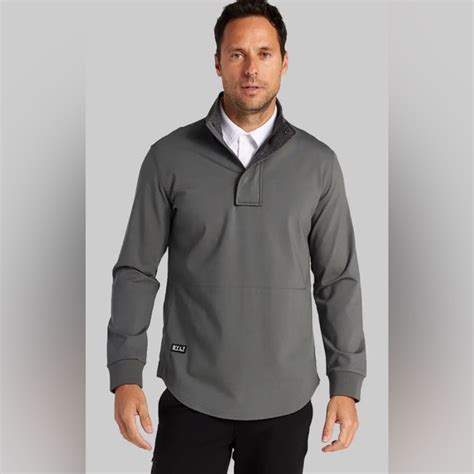 Bylt Basics Jackets And Coats Nwt Bylt Elite Fairway Drop Cut Pullover Golf Jacket Gray