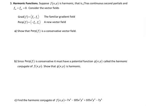 Solved Harmonic Functions Suppose F X Y Is Harmonic Chegg
