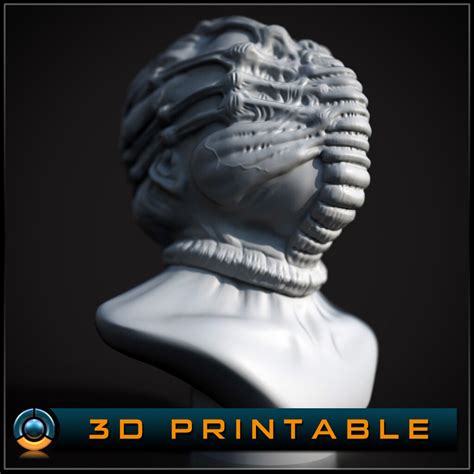 Artstation 3d Printable Facehugger Bust Alien Fan Art