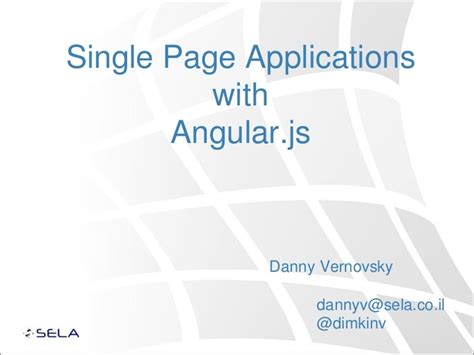 Spa With Angular