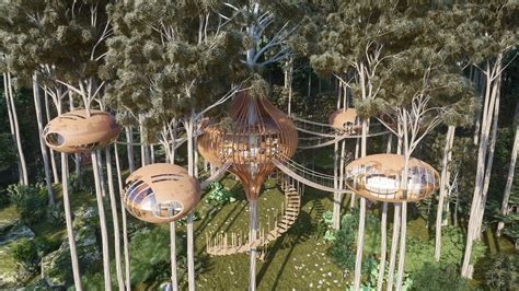 The Nests Cabins Treehouse Hotels Designed By Veliz Arquitecto Build
