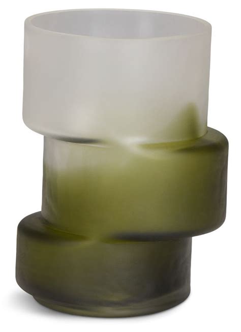 Bohdi Green Small Vase Green Frosted Glass Bud Vase Olive Green Vase