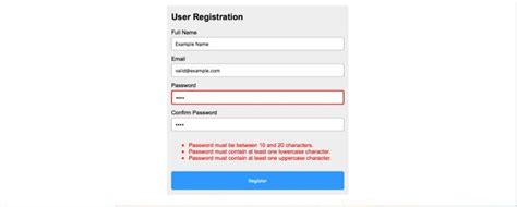 Solved LAB User Registration And Validation Create A Chegg Com