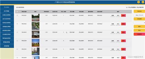 附源码 计算机毕业设计java广州中小学学校信息管理系统基于java的数字校园 中小学 信息系统开发 Csdn博客