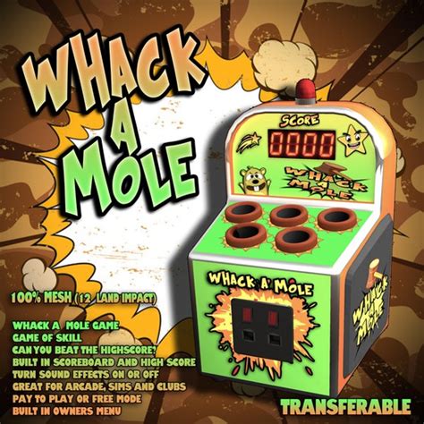 Second Life Marketplace Whack A Mole Game