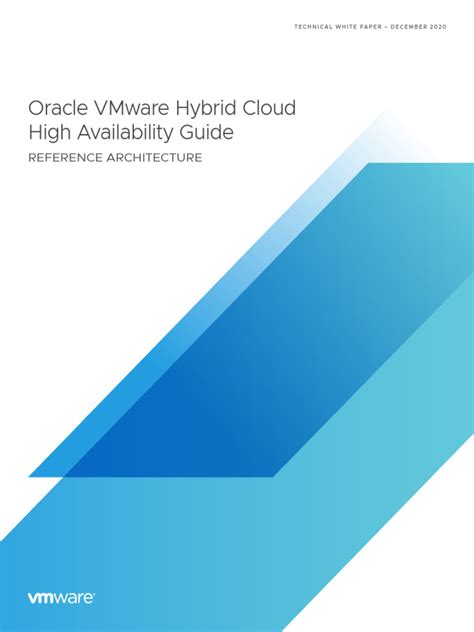vmware oracle hybrid cloud high availability guide pdf