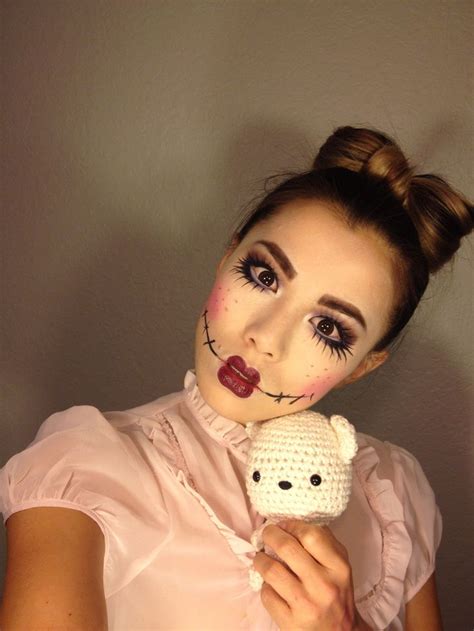 Pretty Halloween Doll Makeup