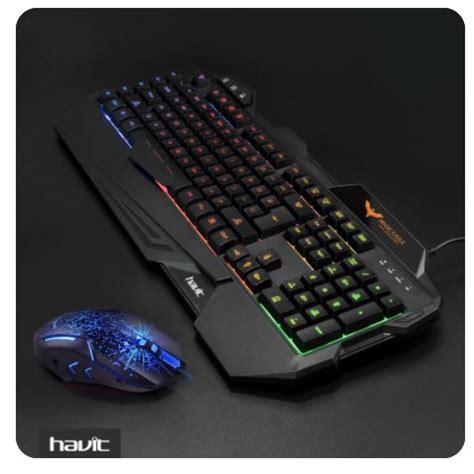 HAVIT LED Backlit Wired Gaming Keyboard And Mouse Combo Shopee Philippines