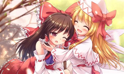 Safebooru D Ascot Blonde Hair Blush Bow Brown Eyes Brown Hair