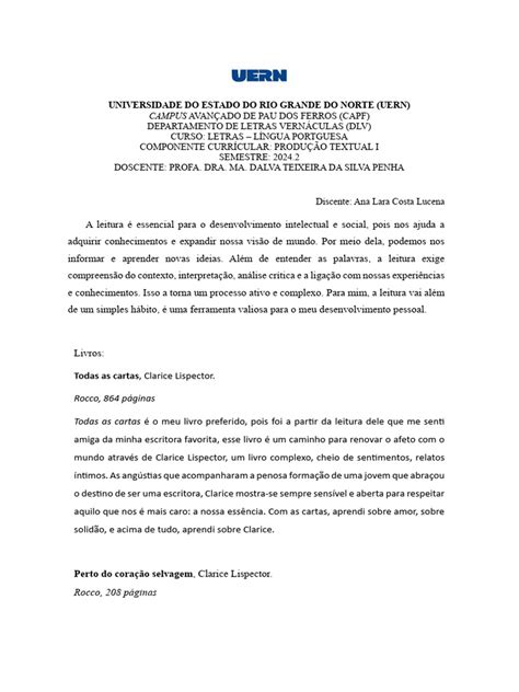Leitura Dalva Pdf