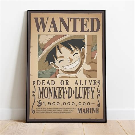 One Piece Bounty Poster Etsy