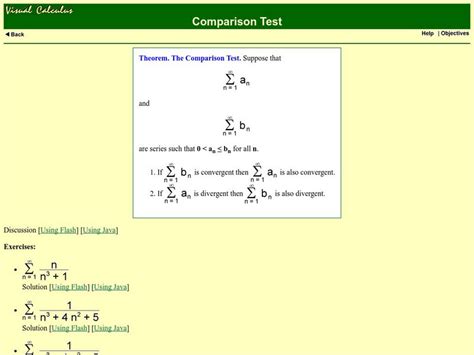 Math Archives Visual Calculus Comparison Test Activity For 9th 10th Grade Lesson Planet