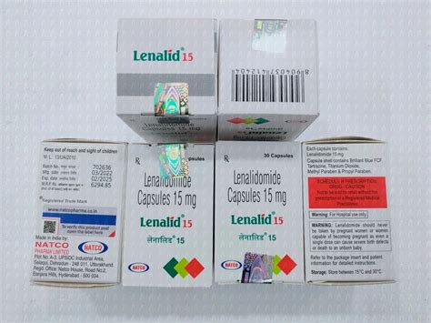 Lenalid 15mg Lenalidomide Capsules At ₹ 5500pack In Mumbai Id