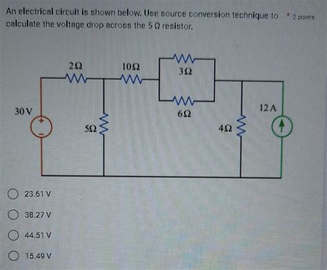 solved figure below shows a circuit with some unknown