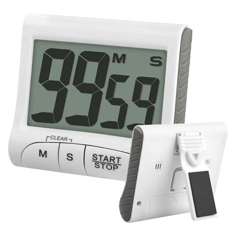 Eeekit Digital Kitchen Timer Large Display Big Digits Battery Powered Magnetic Stand Loud Alarm