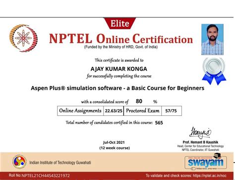 Ajaykumar Konga On Linkedin Nptel Aspentech 10 Comments