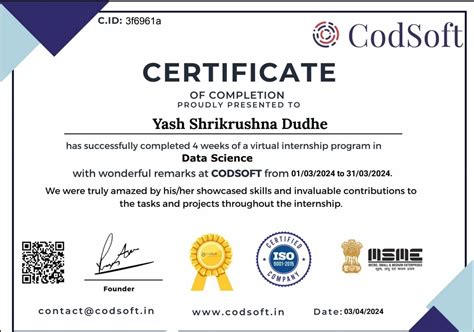Yash Dudhe On Linkedin Codsoft Cip