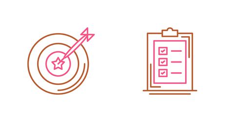 Dart And Checklist Icon Vector Art At Vecteezy