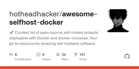 Github Hotheadhackerawesome Selfhost Docker 🚀 Curated List Of Open Source Self Hosted